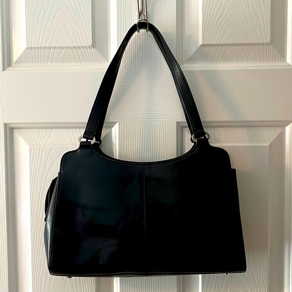Monsac | Bags | Vintage Monsac Black Leather Shoulder Bag | Poshmark